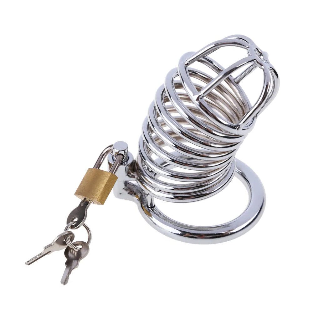 Ultra-Light Steel Chastity Cage for Men - LuxeChastity