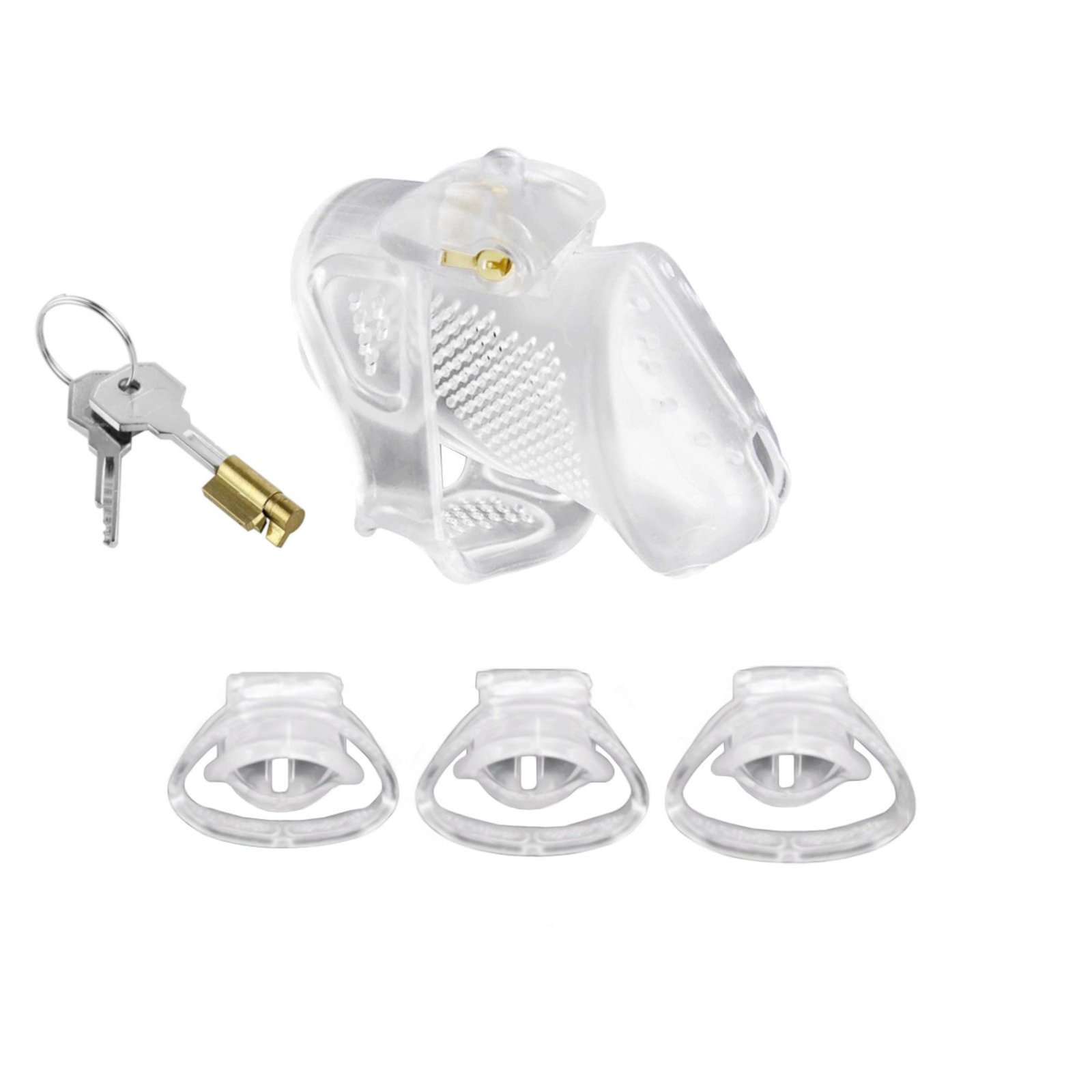 Little Rubber Small Male Chastity Cage - LuxeChastity